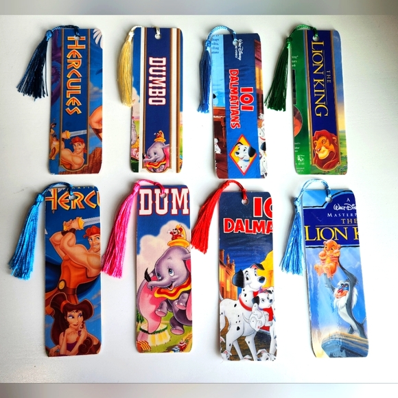 Handmade | Accessories | Lot Of 8 Homemade Vhs Insert Bookmarks Lion ...